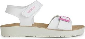 Geox Fille J Sandal Costarei Gi, Blanc, 29 EU
