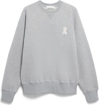 Armedangels Herren Sweatshirt aus Bio-Baumwolle Iconic &Aring; JOAAN Melange Relaxed Fit Silver Melange