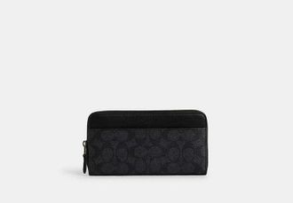 Coach Akkordeon-Portemonnaie aus Charakteristischem Canvas