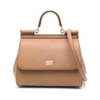 Dolce & Gabbana Femme, Sacs, Beige, Taille: ONE Size Borsa tote Sicily