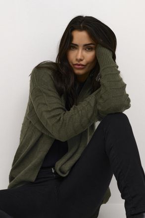 Kaffe Strickjacke KAemria XXL, Toasted Coconut XXL