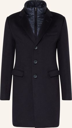 Herno Herno Cashmere-Mantel Mit Herausnehmbarer Blende blau