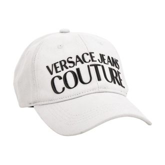 Versace Jeans Couture Femme, Accessoires, Blanc, Taille: ONE Size Logo Baseball Cap