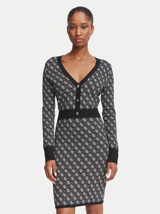 Guess Strickkleid W6BK23 Z1422 Schwarz Slim Fit
