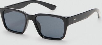 Mango Lunettes de soleil monture rectangulaire noir - Homme - Taille unique - MANGO MAN
