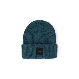 Calvin Klein Gr&uuml;ne Alpaka Wollstrickm&uuml;tze - - Accessories - Herren - Gr&uuml;n - ONE SIZE