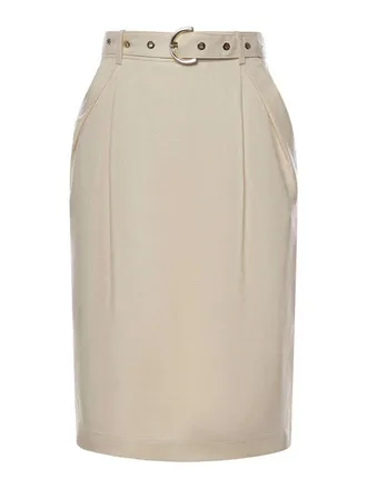Pinko Jupe Midi - Blanc