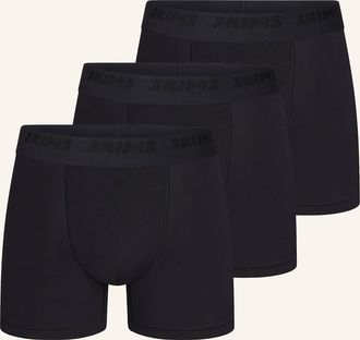 SKIMS Skims 3er-Pack Boxershorts Skims Stretch schwarz