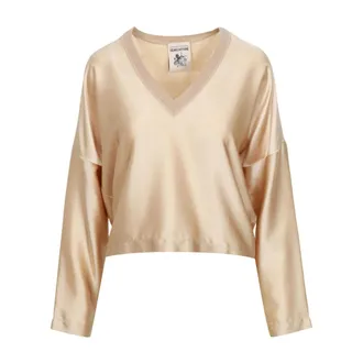 Semicouture Damen, Blusen & Hemden, Beige, LGr&ouml;&szlig;e