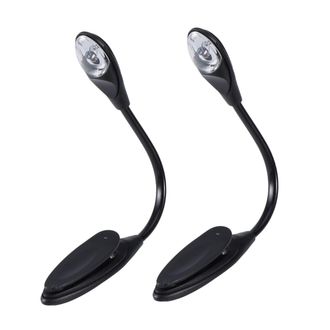 Happyyami Kleiner Led Buchlampe 0,17w Mit Clip Flexible Tragbare Leselampe Knopfbatterie Leselicht F&uuml;r B&uuml;cher Im Bett