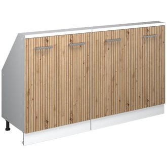Vicco Dachschr&auml;genschrank-Set Rion, Artisan Eiche/Wei&szlig;, 2er Set, Vicco