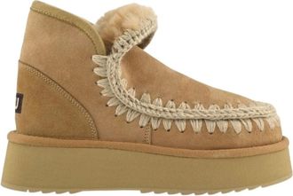 Mou Femme, Chaussures, Beige, Taille: 39 EU stivali e stivaletti poliestere