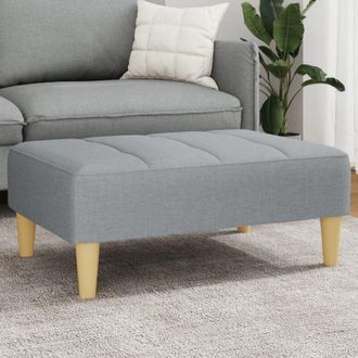 vidaXL Repose-pied gris clair 77x55x31 cm tissu Vidaxl