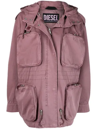 Diesel veste &agrave; poches cargo - Rose