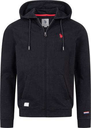 U.S.Polo Association Herren Sweatjacke mit Kapuze aus 100 % Baumwolle