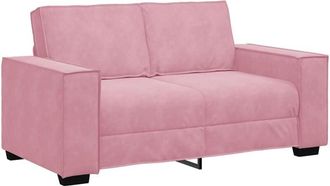 vidaXL vidaXL 2-Sitzer-Sofa Rosa 120 cm Samt