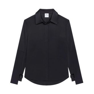 Courr&egrave;ges Satinhemd - - Blouses & Shirts - Damen - Schwarzk - 2XS