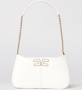 Elisabetta Franchi Schultertasche ELISABETTA FRANCHI Damen Farbe Ivory