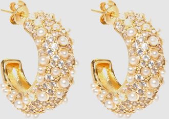 Shaker Jewels Boucles Doreilles Namias Dor&eacute; Nacre