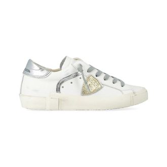 Philippe Model Baskets en cuir blanc