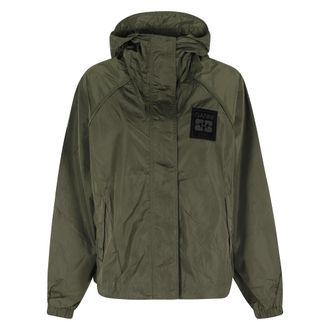Ganni Nylon Jacket - Femme - Vestes - Vert - Taille: 36 FR