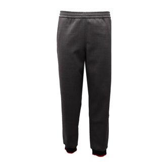 Burberry Dunkelgraue Wollmischung Hose - - Trousers - Herren - Grau - M