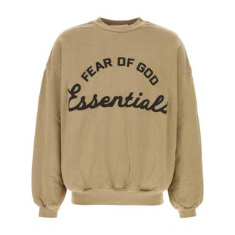 Fear of God Homme, Sweatshirts et sweats &agrave; capuche, Beige, Taille: M SweaT-shirt Oversize en Coton