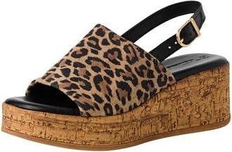 Tamaris Sandales compens&eacute;es pour femme 1-28393-42 - L&eacute;opard - 37 EU, l&eacute;opard, 37 EU