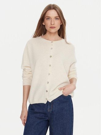 Kontatto Strickjacke 3M0978C Écru Relaxed Fit