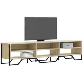 vidaXL Vidaxl - Meuble tv ch&ecirc;ne sonoma 180x34x41 cm bois ding&eacute;nierie