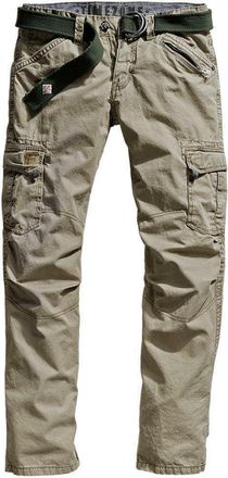 Timezone Benito TZ Herren Cargohose Benito mit G&uuml;rtel (DE/NL/SE/PL, Bundweite & Schrittl&auml;nge, 29, 32, Sand 6166)