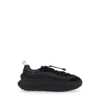 Moon Boot Schwarze Low-Top-Sneaker mit Logo - - Shoes - Herren - Schwarzk - 44 EU