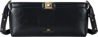 Elisabetta Franchi Femme, Sacs, Noir, Taille: ONE Size Sac bandouli&egrave;re effet naplak