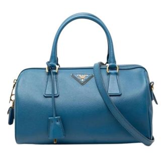 Prada Sac bandouli&egrave;re Saffiano Pre-owned - Femme - Pre-owned - Bleu - Taille: ONE Size