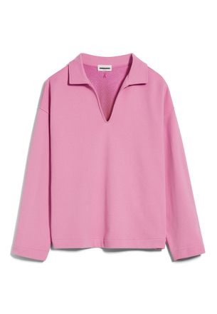 Armedangels Damen Sweatshirt Oversized Fit aus Bio-Baumwolle NAIRAA Oversized Fit Raspberry Pink