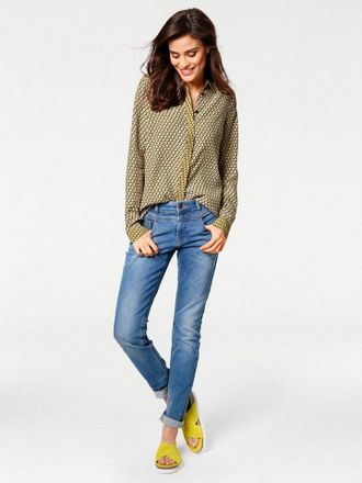 Heine Klassische Bluse Druckbluse Langarm