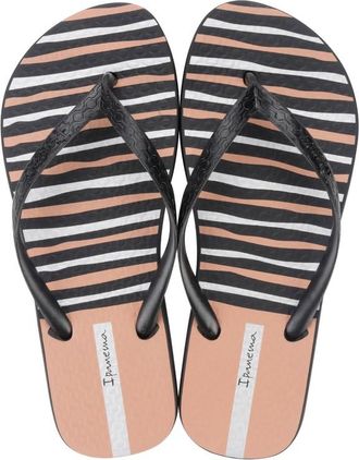 Ipanema Damen Classica Happy XII Fem Flipflop, Schwarz Schwarz Pink, 40 EU