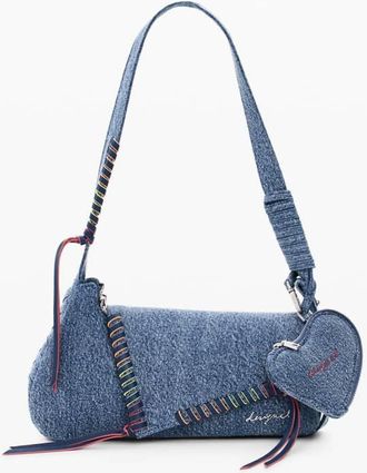 Desigual Sac en jean brod&eacute; - Bleu