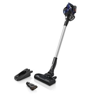 Bosch Akku-Staubsauger Unlimited 6 BBS611PCK, kabelloser Handstaubsauger, beutellos, leicht, Hygiene-Filter, 10 Jahre Motorgarantie, hohe Saugleistung, Lang