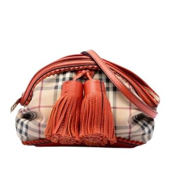 Burberry Sac bandouli&egrave;re Pre-owned en toile - Femme - Pre-owned - Beige - Taille: ONE Size