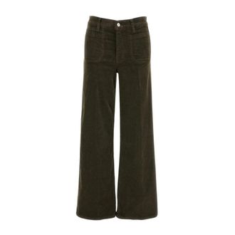 Frame Denim Le Slim Palazzo Modernist - - Trousers - Damen - Gr&uuml;n - W30