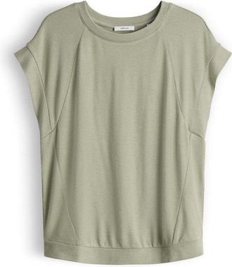 OPUS Kurzarmshirt Jerseyshirt aus ECOVERO Viskosemix Weiche Oberfl&auml;che, Pull-on, breiter Saum