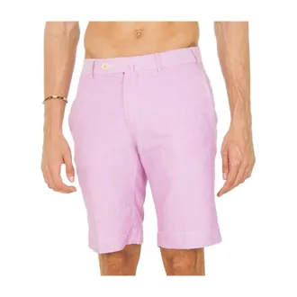 Hackett Violette Bermuda Shorts mit Knopf und Rei&szlig;verschluss - - Shorts - Herren - Lila - W32