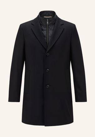 HUGO BOSS Klassischer Mantel H-Hyde-Bib-254 Slim Fit schwarz