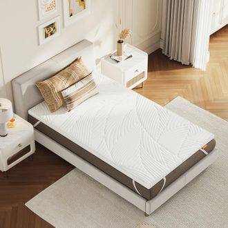 Sweetnight Topper 80x190cm,Matratzen Topper Viscoelastische Matratzenauflage Gelschaum Matratzentopper 80x190,Gel Memory Foam Topper,mit Abnehmbarem und Waschbar