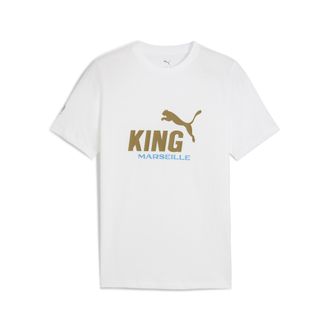 Puma Olympique de Marseille KING Logo T-Shirt Herren, Accessoires, Wei&Atilde;Y, XXL