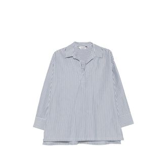 Max Mara Vertical-stripe Long-sleeve Shirt