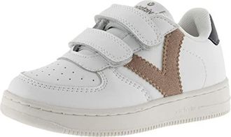 Victoria Basket Basse Unisexe Tiempo Effet Cuir & Pi&egrave;ces en Contraste & Scratch 1124104 pour Enfants CUARZO 28