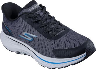 Skechers Go Run Consistent 2.0 Worldview-Sneaker f&uuml;r Herren, Anthrazit und schwarzes Textil, 42 EU