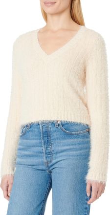 Vero Moda Damen Vmlapoilu V-Neck Blouse Boo Pullover, Birch, S EU